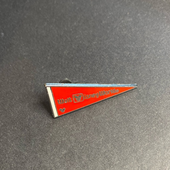 Disney | Other | Disney Pin Red Walt Disney World Flag | Poshmark